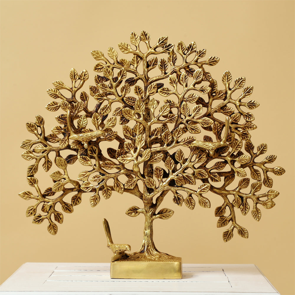 Jaszz Art Birds Tree Kalpavriksha Brass Tree